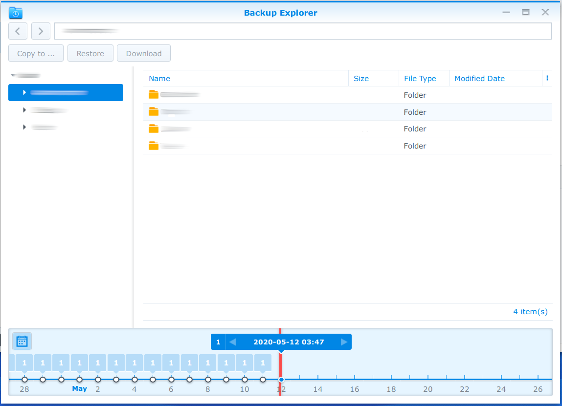 Change Hyper Backup target location · Jurian Sluiman